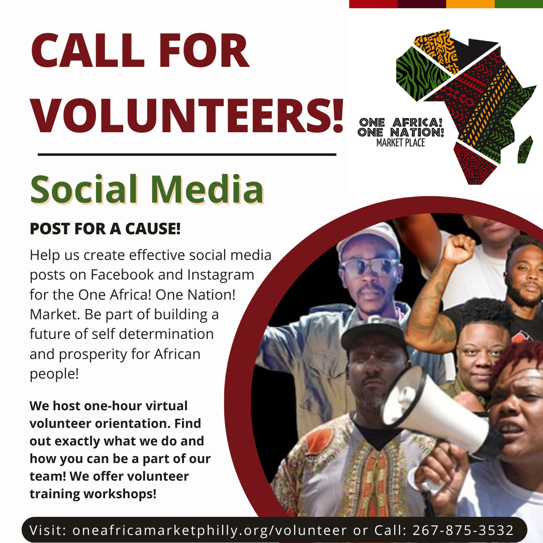 Volunteer - One Africa! One Nation! Uhuru Flea Market